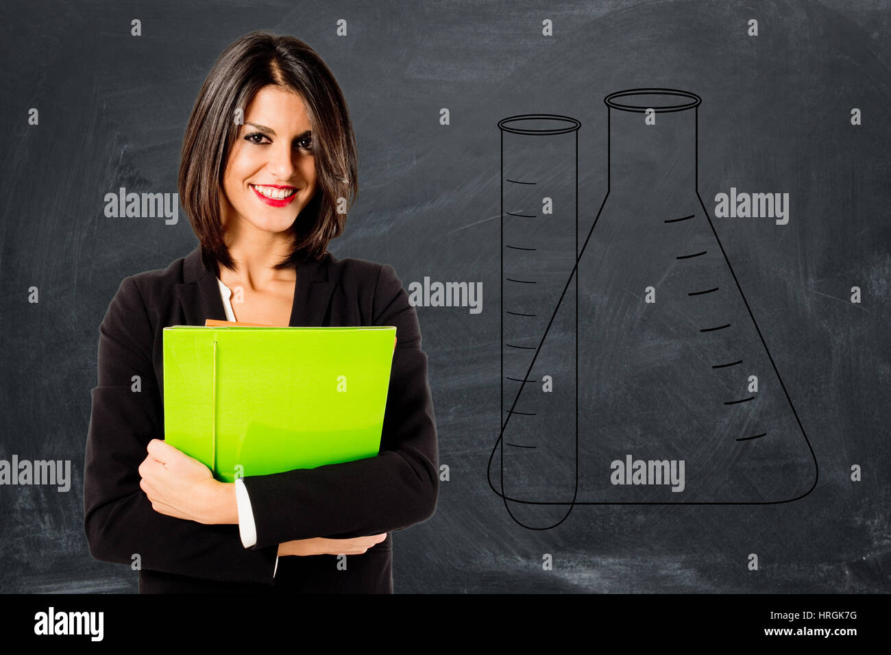 young science teacher Stock Photo - Alamy