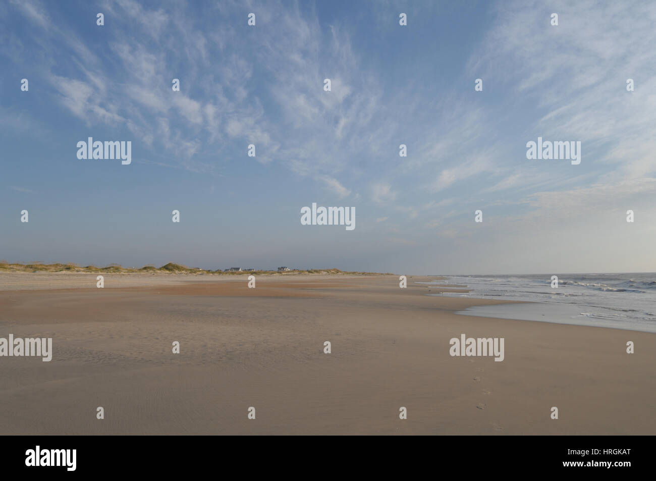 Breaking waves surf on the beach, Outer Banks, North Carolina Stock ...