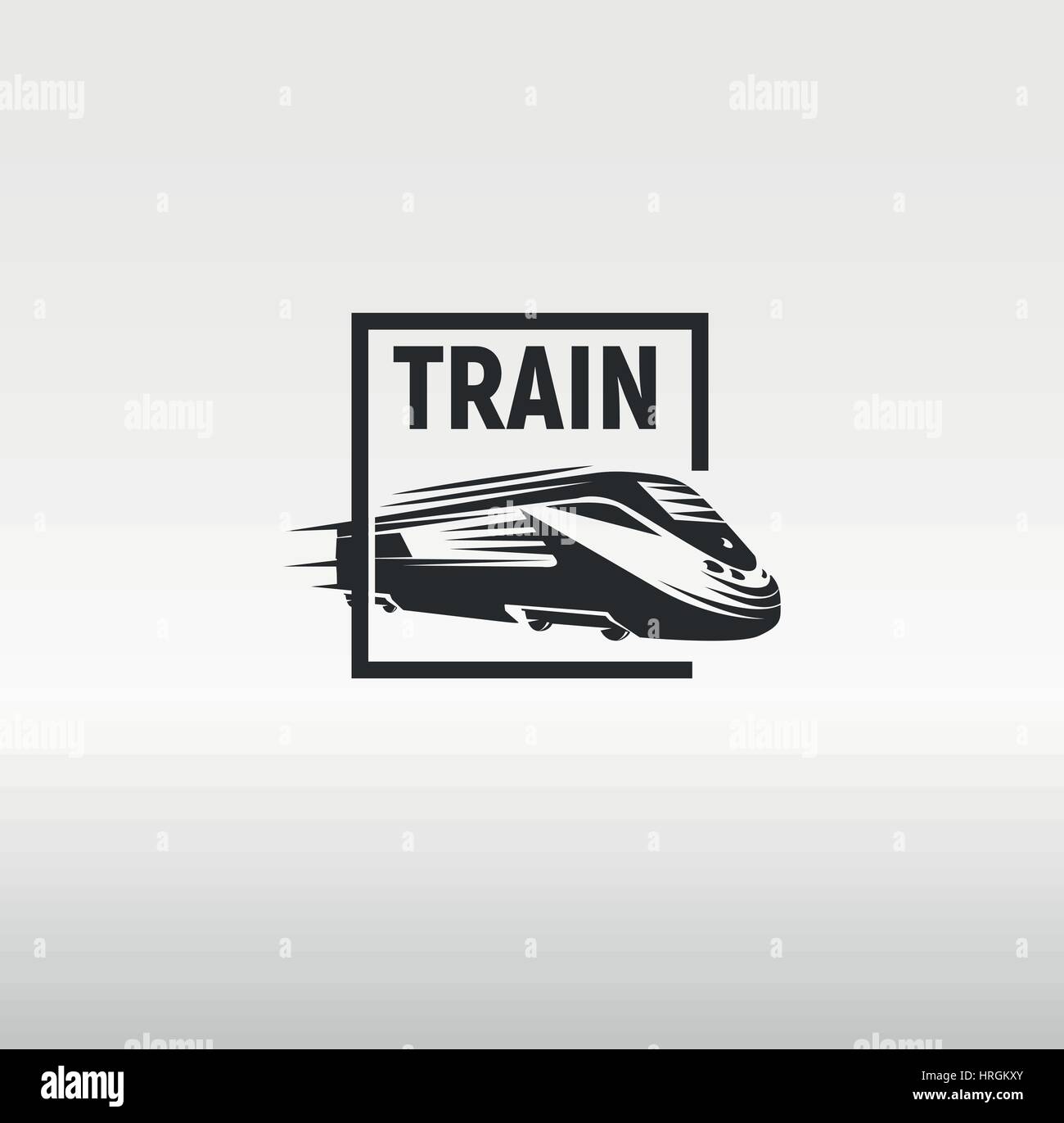 Train in the move Stock Vector Images - Alamy