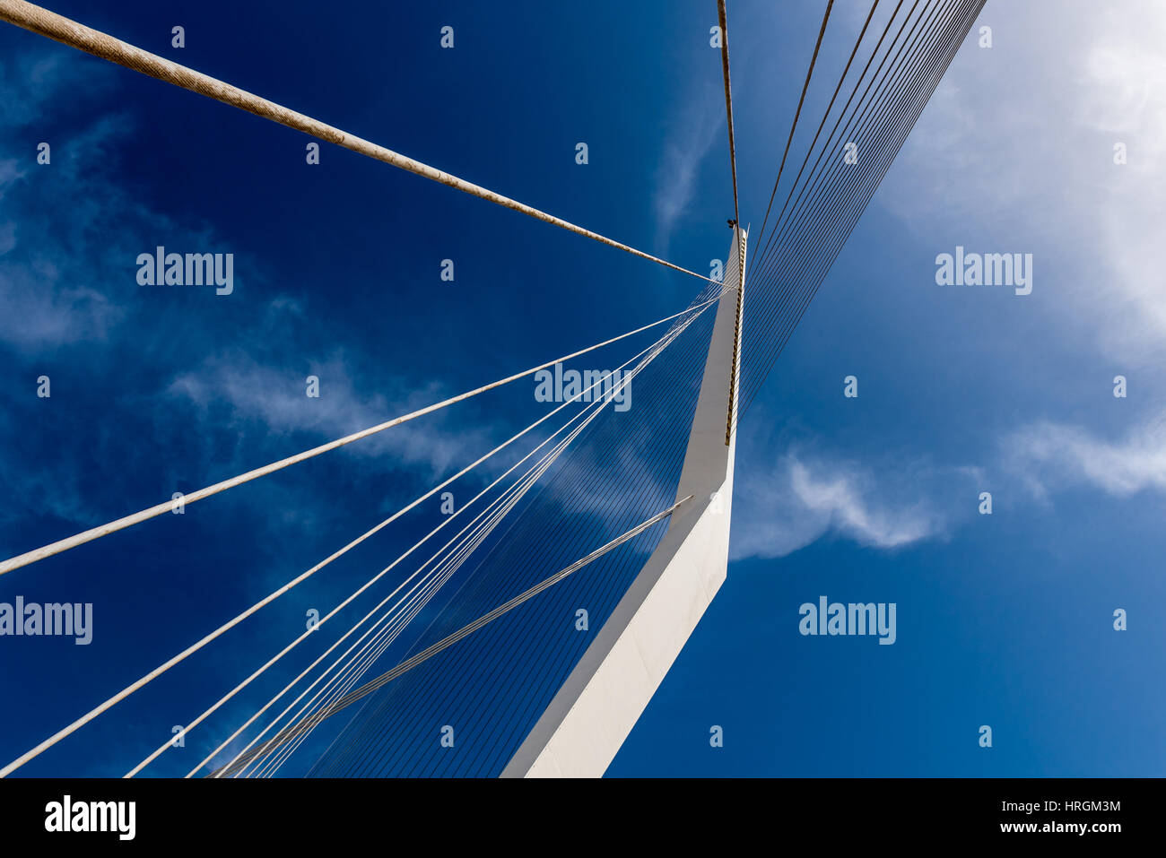 Chords bridge designed by Santiago Calatrava, Jerusalem, Israel Stock ...