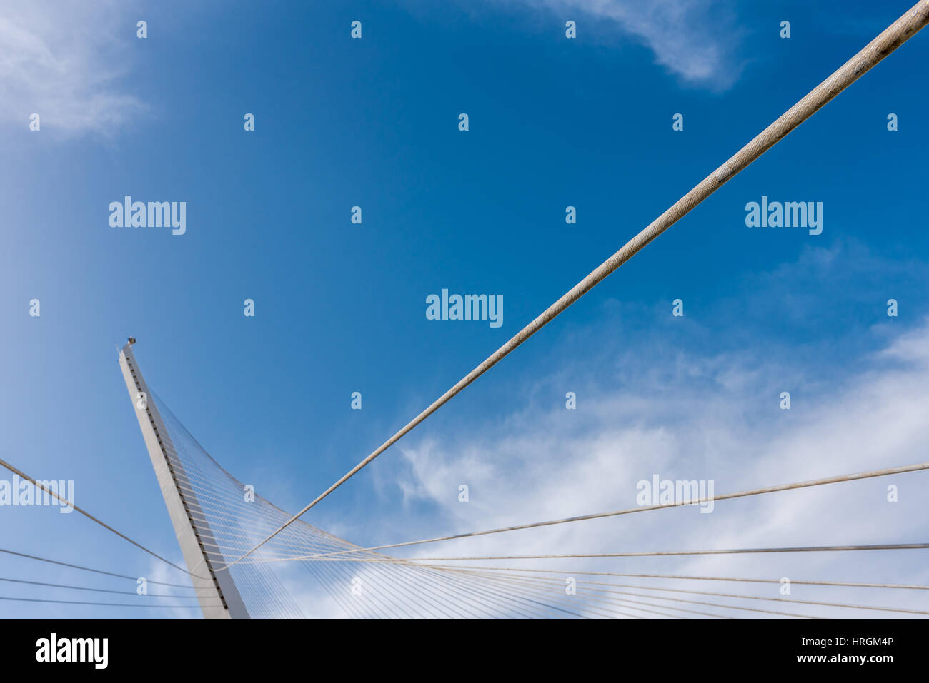 Chords bridge designed by Santiago Calatrava, Jerusalem, Israel Stock ...