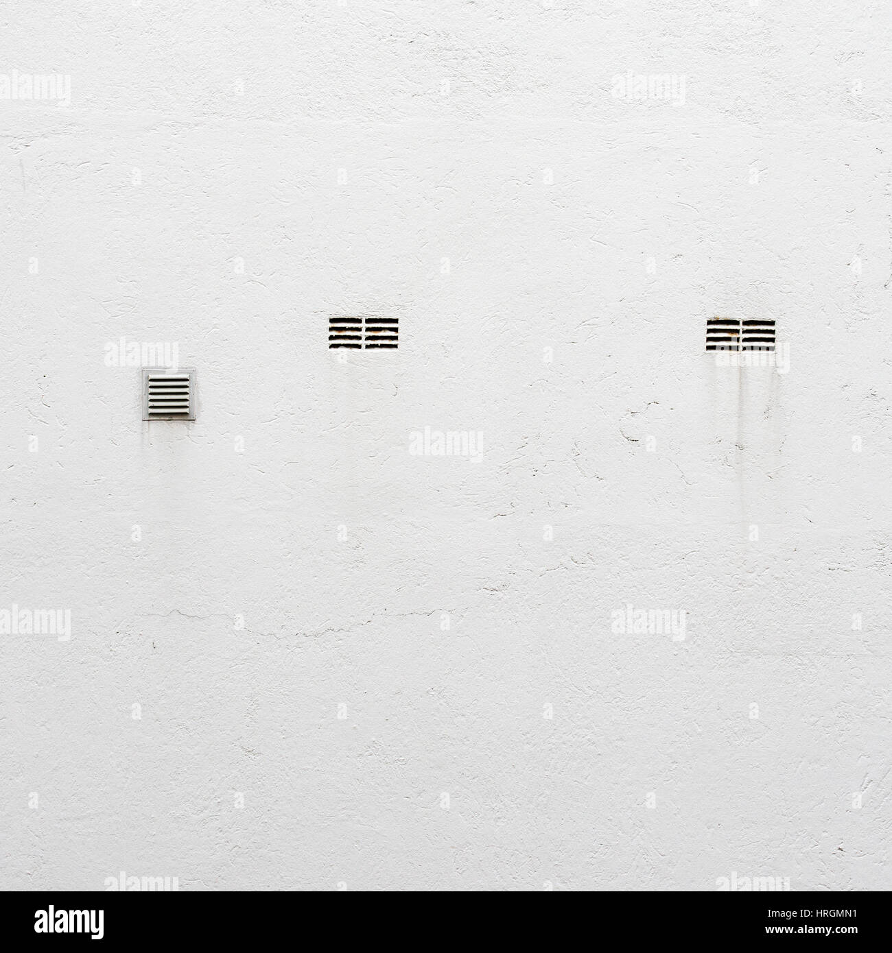 Ventilation grilles on the wall Stock Photo - Alamy