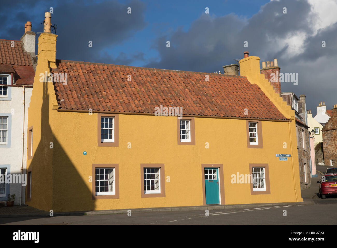 A house in Pittenweem where Captain James Cook once lived Stock Photo ...