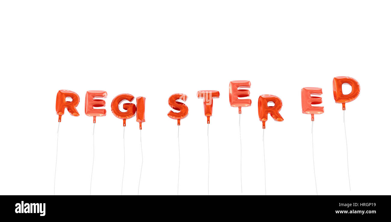 Registered word Cut Out Stock Images & Pictures - Alamy