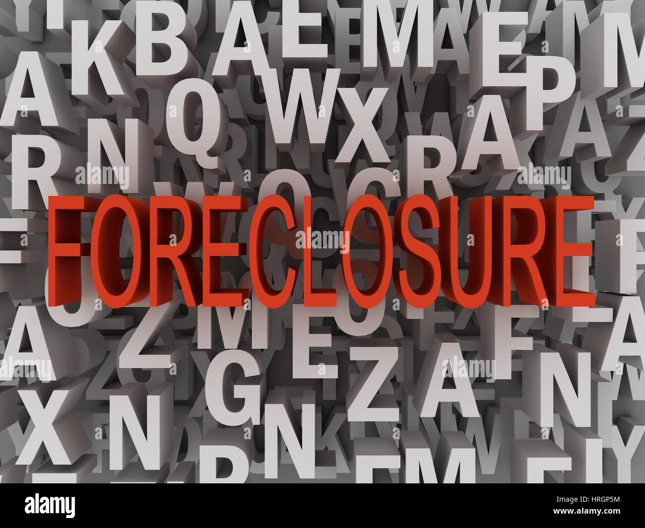 3d Foreclosure Concept word cloud Stock Photo - Alamy