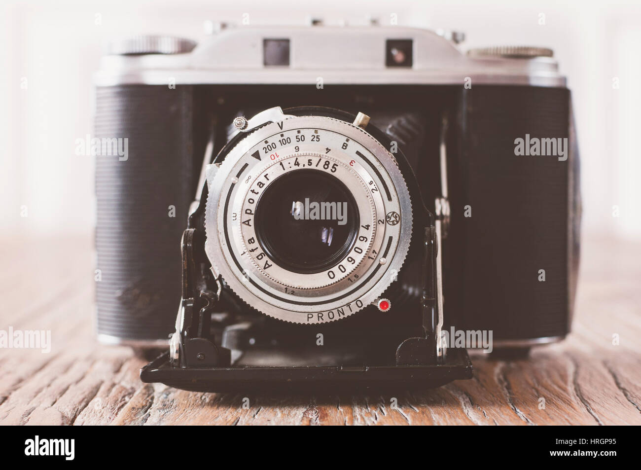 A photo of The isolette l Horizontal folding vintage camera made by ...