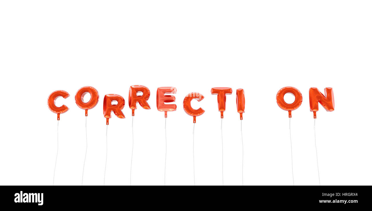 Title correction Cut Out Stock Images & Pictures - Alamy