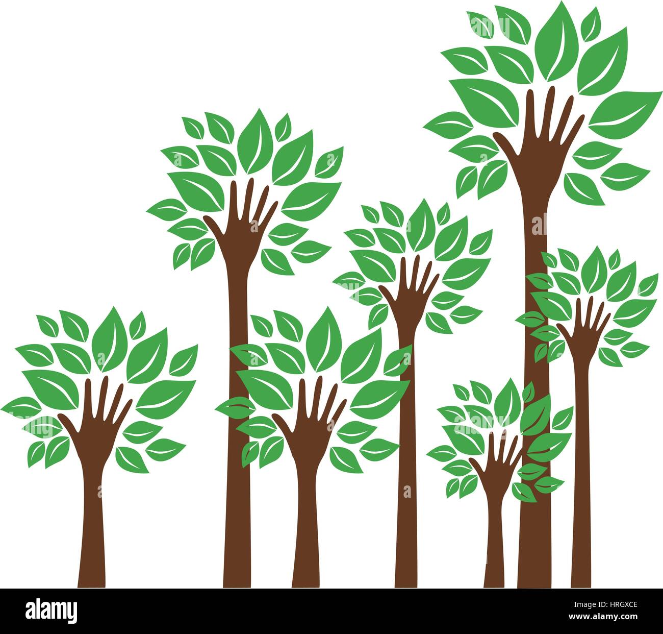 Oak trees in art Stock Vector Images - Alamy