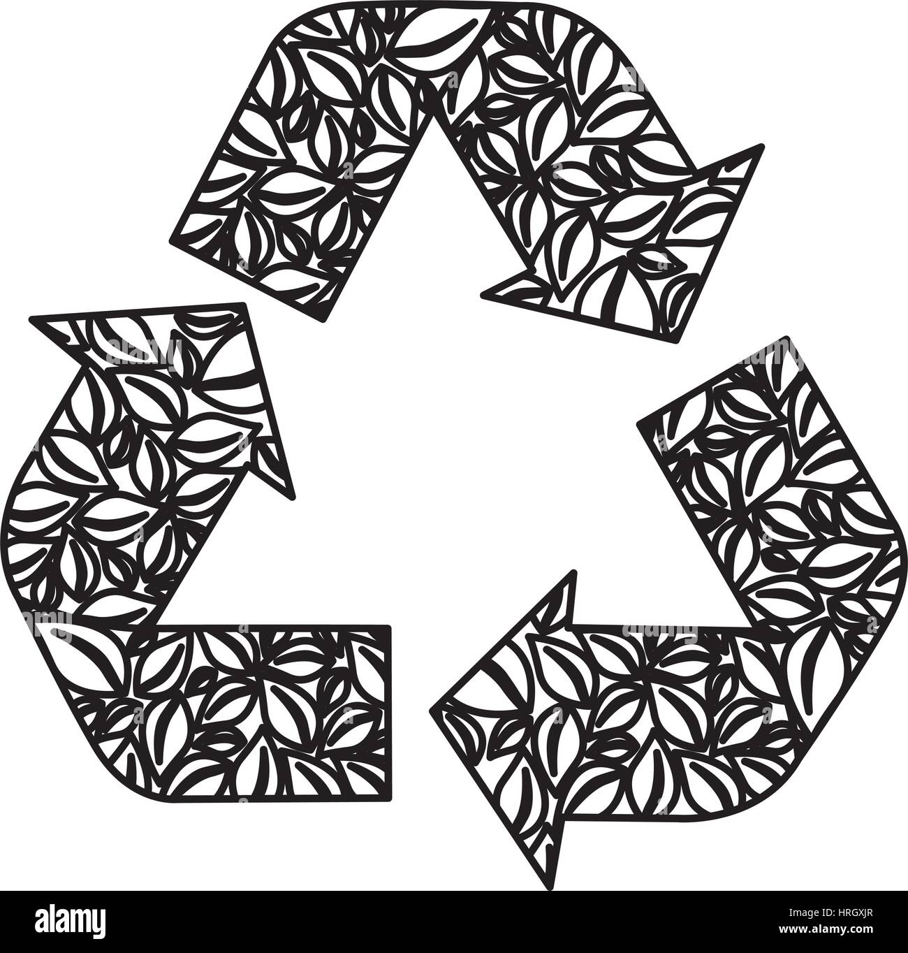 figure symbol reuse, reduce and recycle icon Stock Vector Image & Art ...