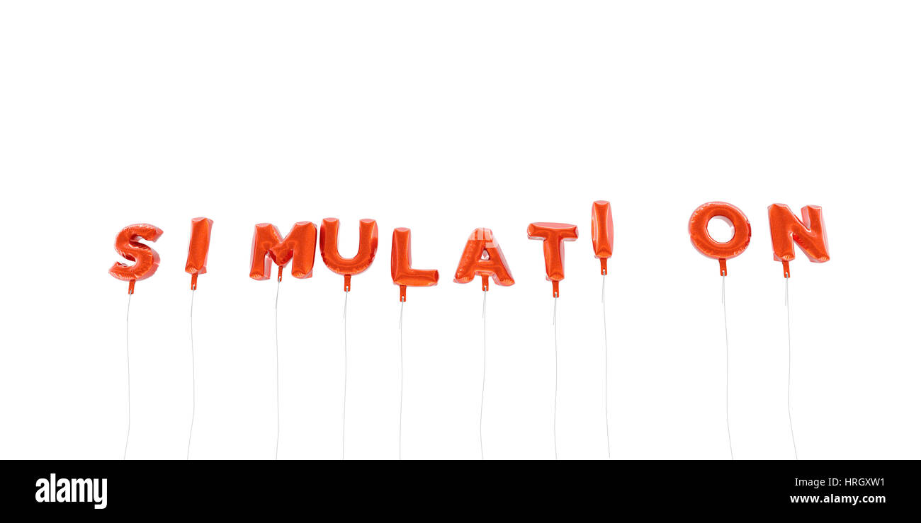 Computer simulation sign Cut Out Stock Images & Pictures - Alamy