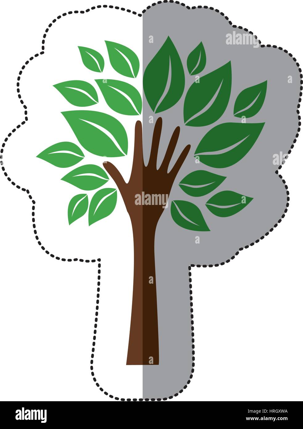 Foliage form outline Stock Vector Images - Alamy