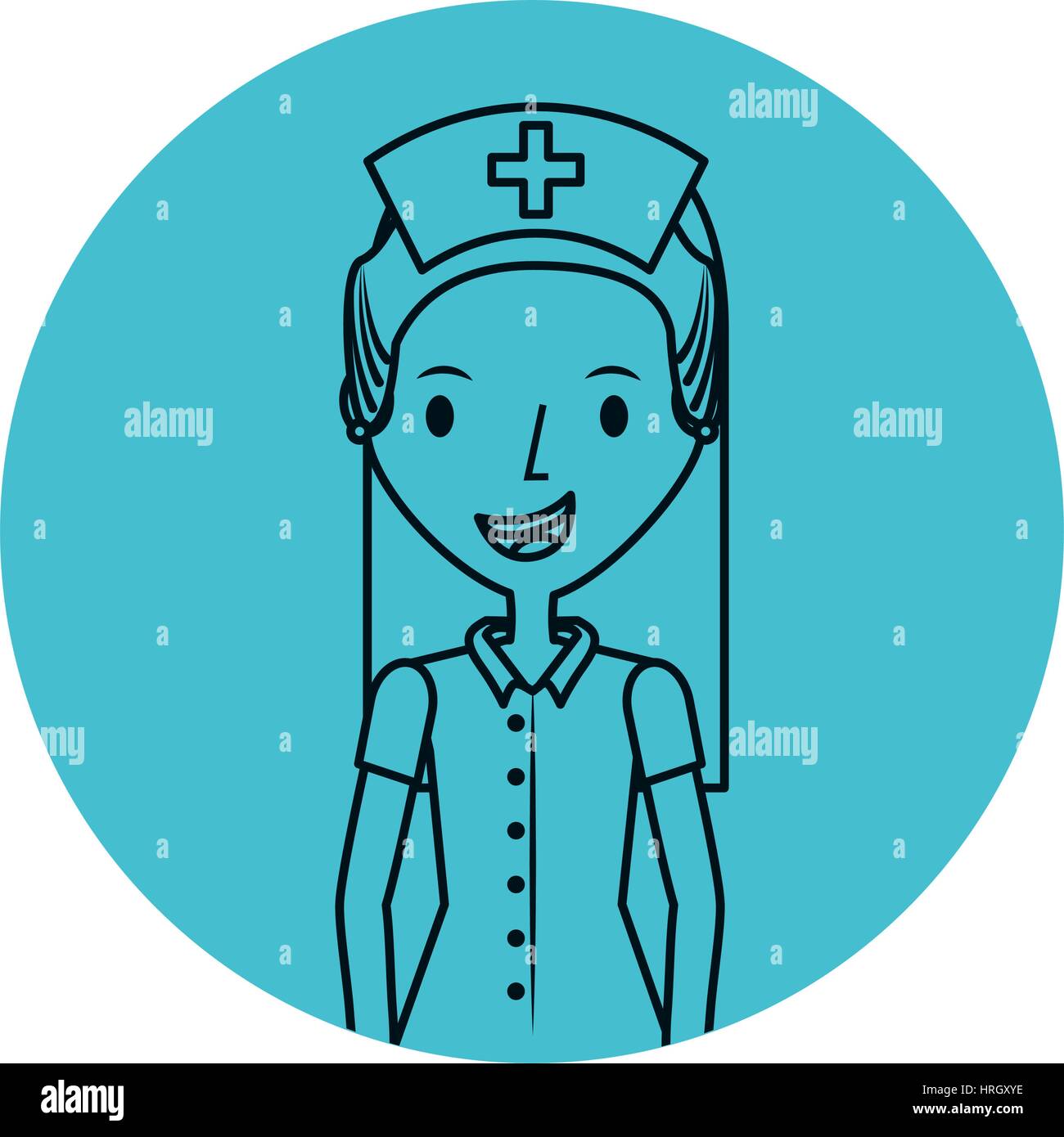 cute nurse avatar character Stock Vector Image & Art - Alamy