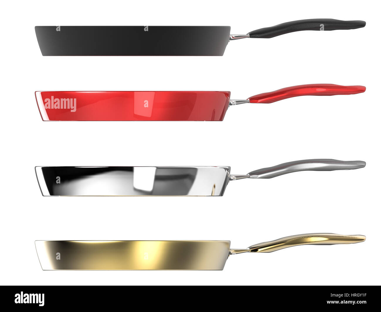 3d rendering pan side view isolated on white Stock Photo - Alamy