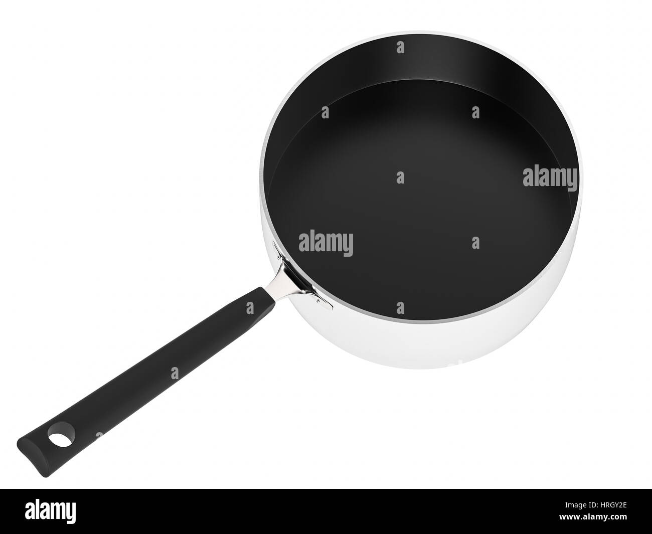 3d rendering empty saucepan Stock Photo - Alamy