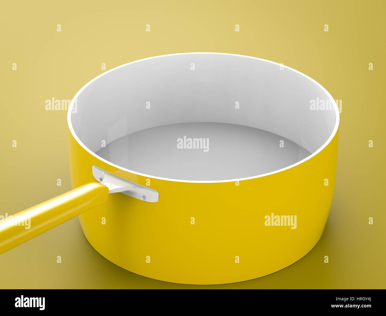 3d rendering empty saucepan Stock Photo - Alamy