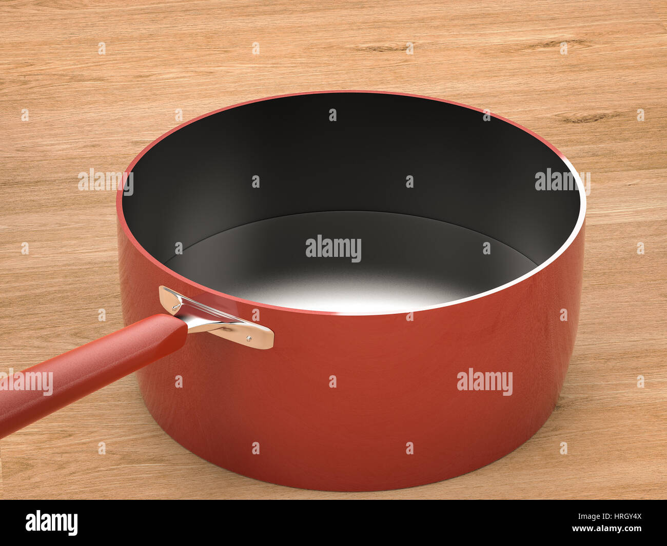 3d rendering empty saucepan Stock Photo - Alamy