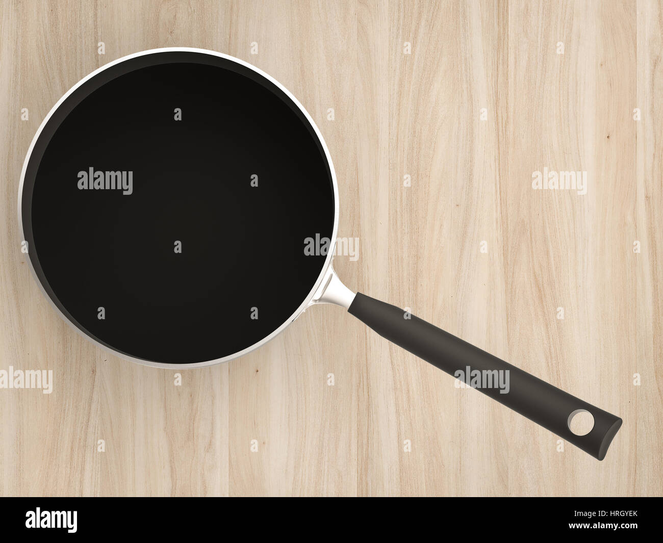 3d rendering empty saucepan Stock Photo - Alamy