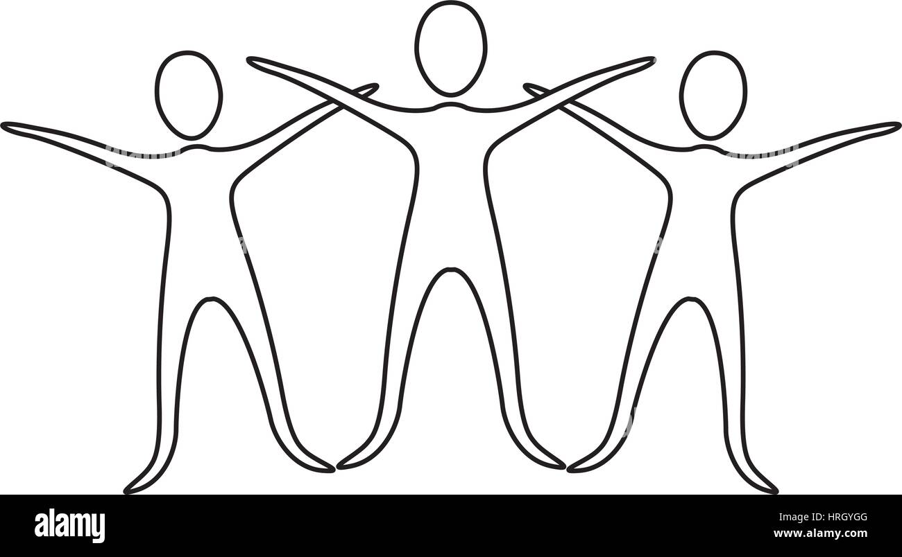 figure people raise their hands Stock Vector Image & Art - Alamy