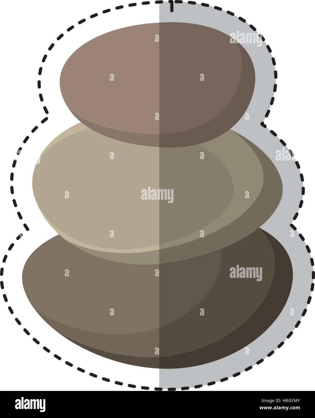 Pebbles stones Stock Vector Images - Alamy