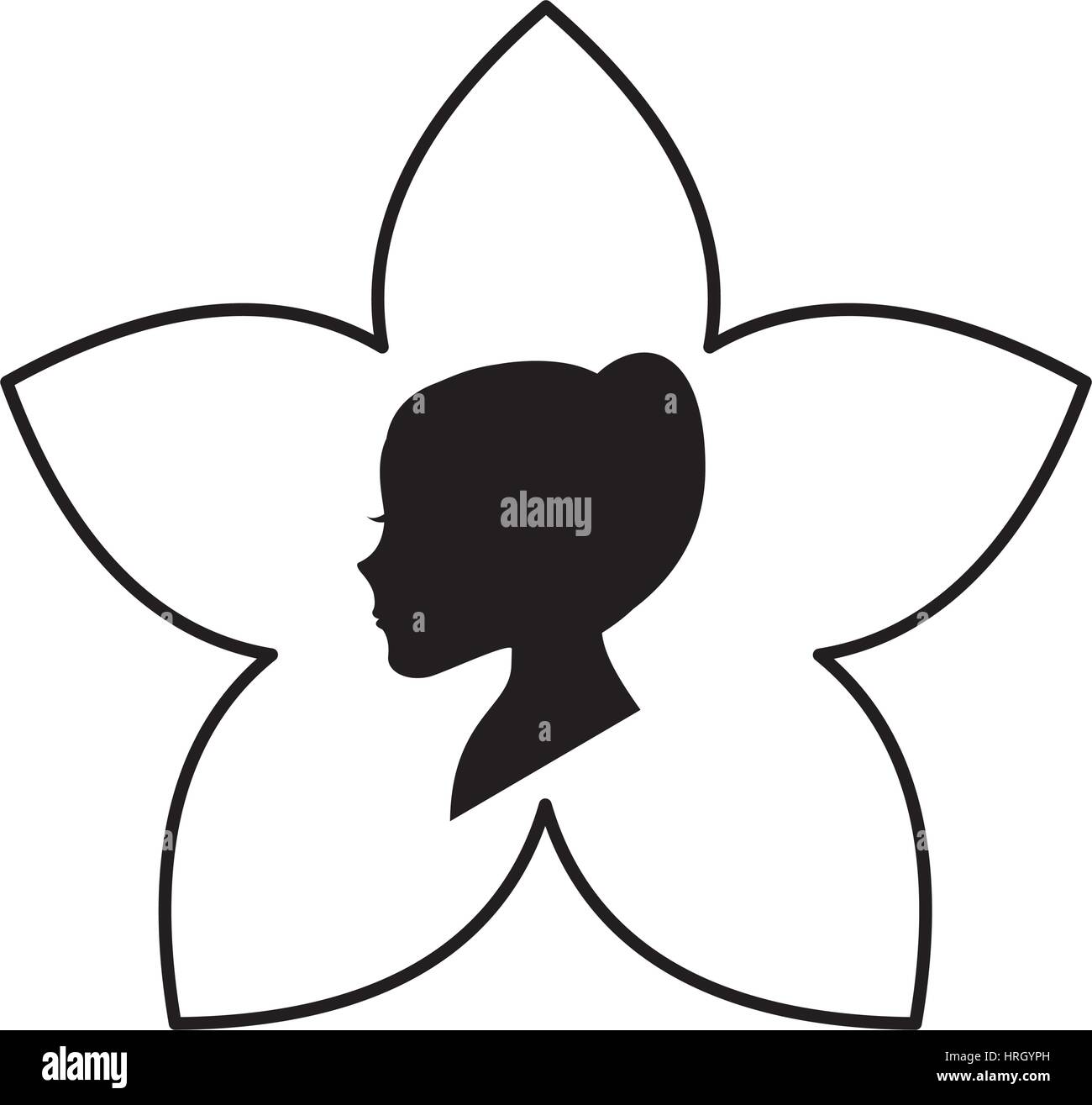 cute flower spa emblem Stock Vector Image & Art - Alamy