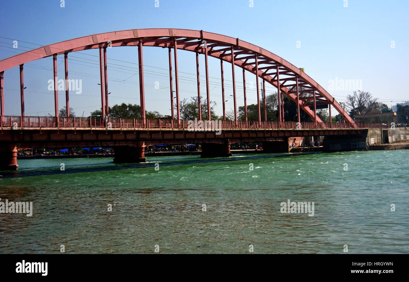 Bridge in haridwar hi-res stock photography and images - Alamy