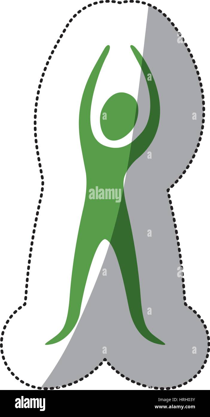 Body stretching exercise stick figure hi-res stock photography and ...