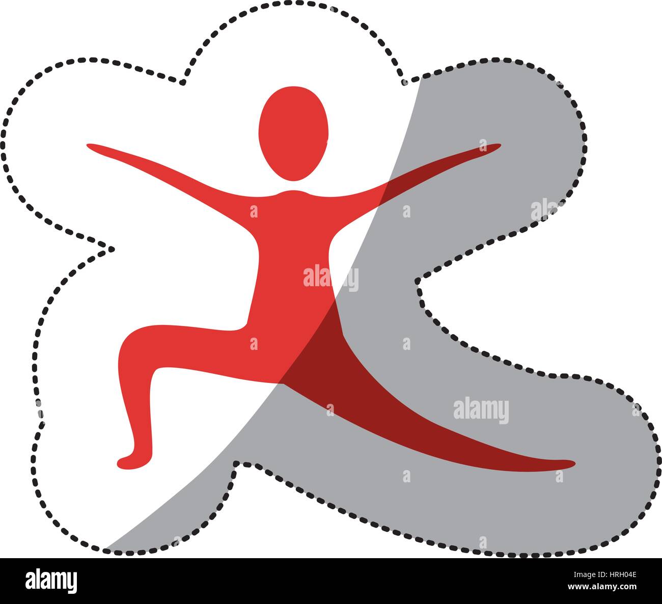 Flexibility healthy lifestyle balance beauty exercise one person Stock ...