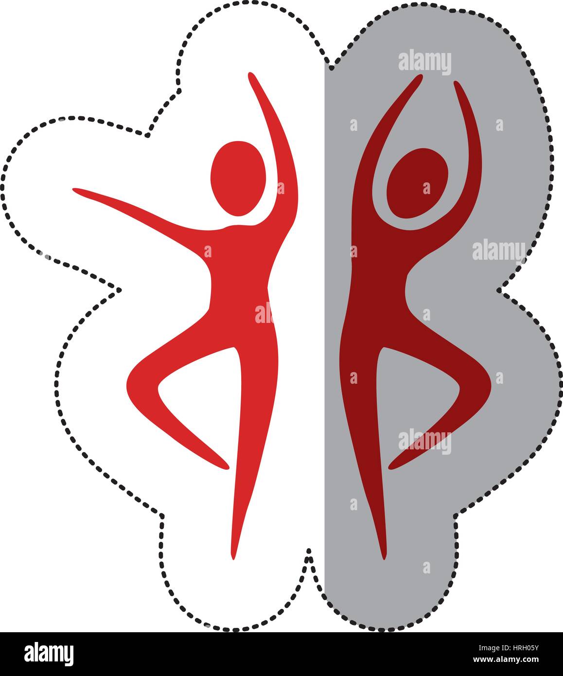 red people dancing together icon Stock Vector Image & Art - Alamy