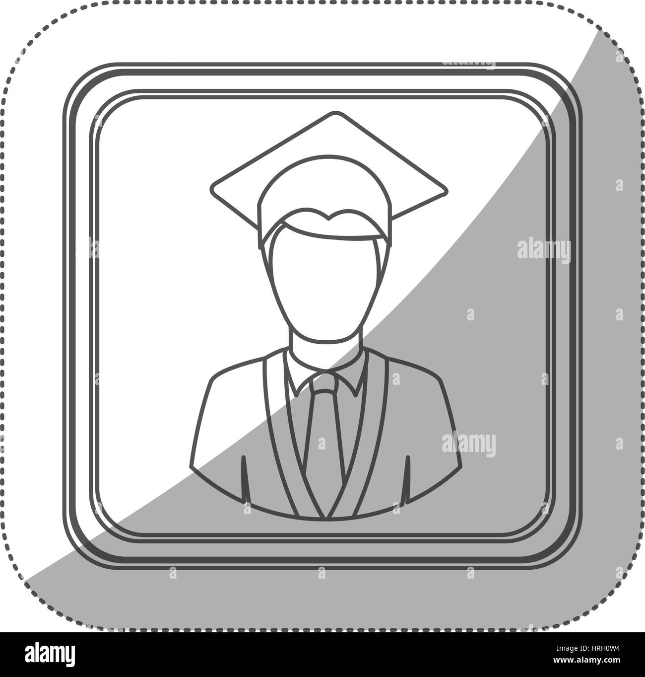 Square academic cap silhouette hi-res stock photography and images - Alamy