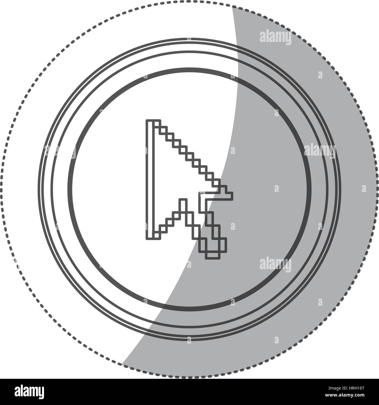 Pixelated arrow Stock Vector Images - Alamy