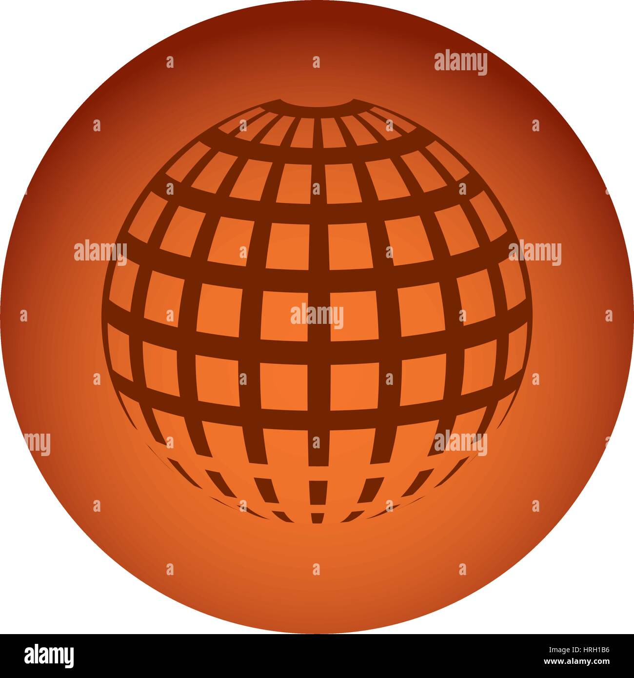 Circular map latitude longitude hi-res stock photography and images - Alamy