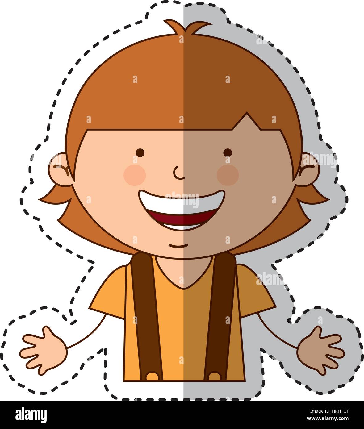 Australian boy character icon hi-res stock photography and images - Alamy