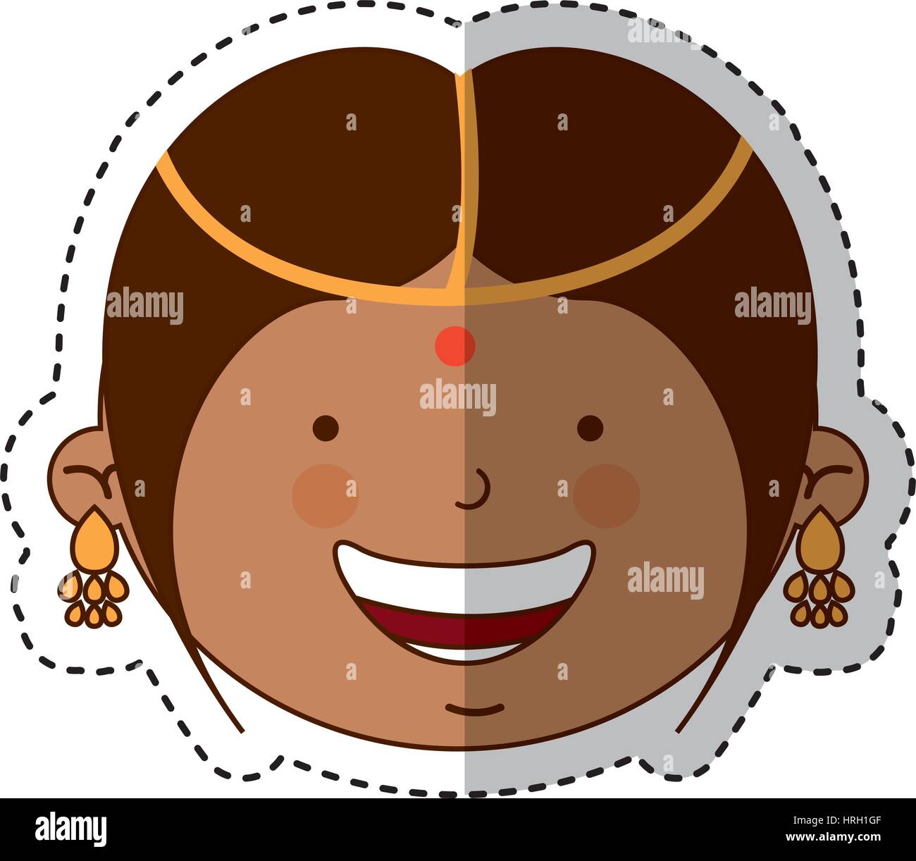 Indian child kid beautiful Stock Vector Images - Alamy