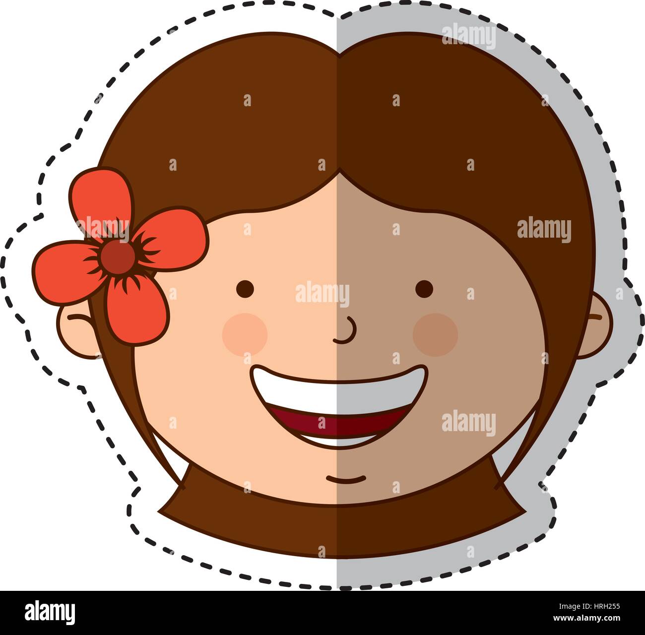 spanish little girl character Stock Vector Image & Art - Alamy