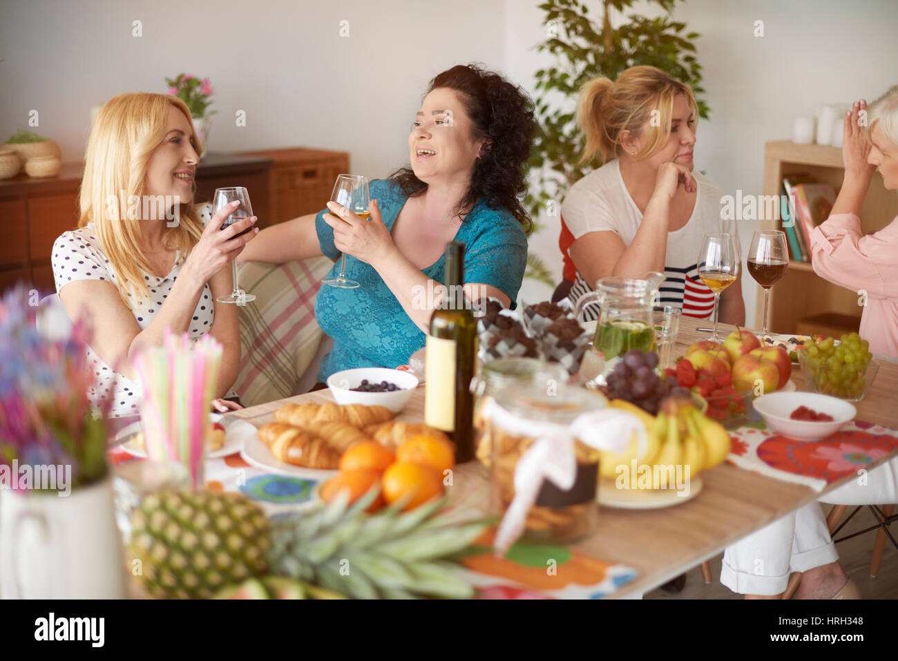 Funny moments of old friends Stock Photo - Alamy
