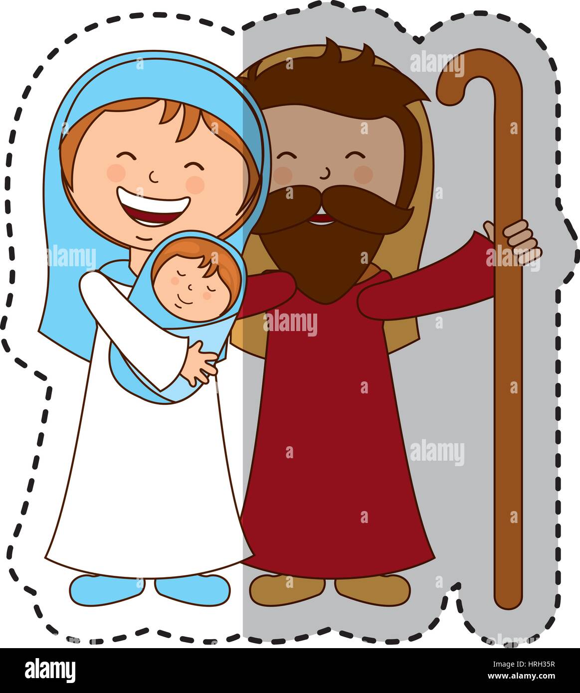 holy family manger character Stock Vector Image & Art - Alamy