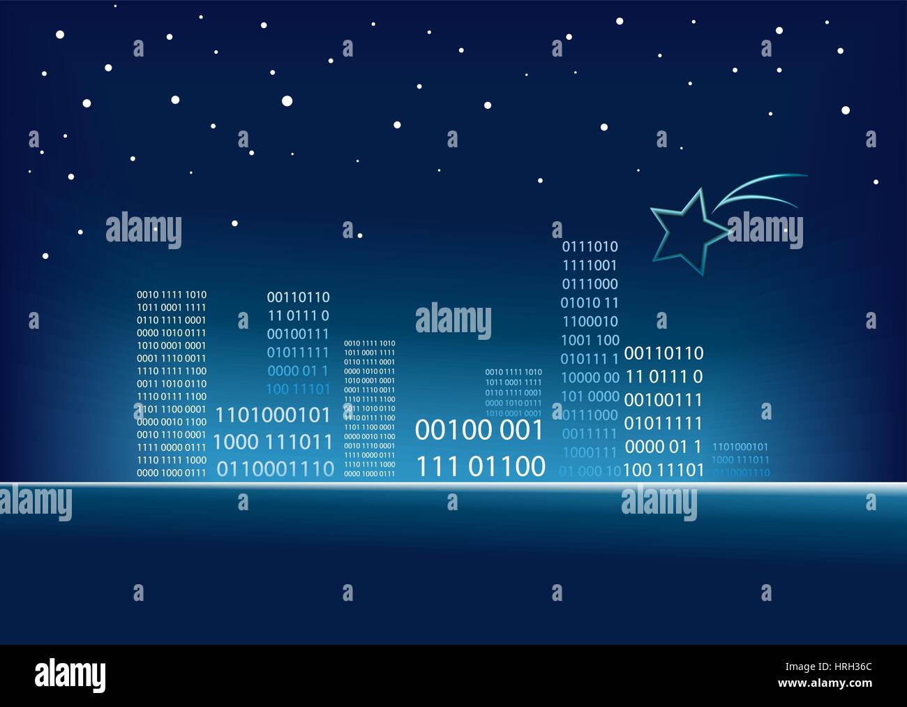 Digital city binary code Stock Vector Images - Alamy