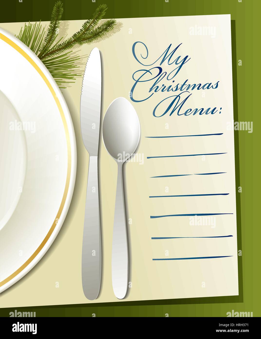 Christmas background menu Stock Vector Images - Alamy