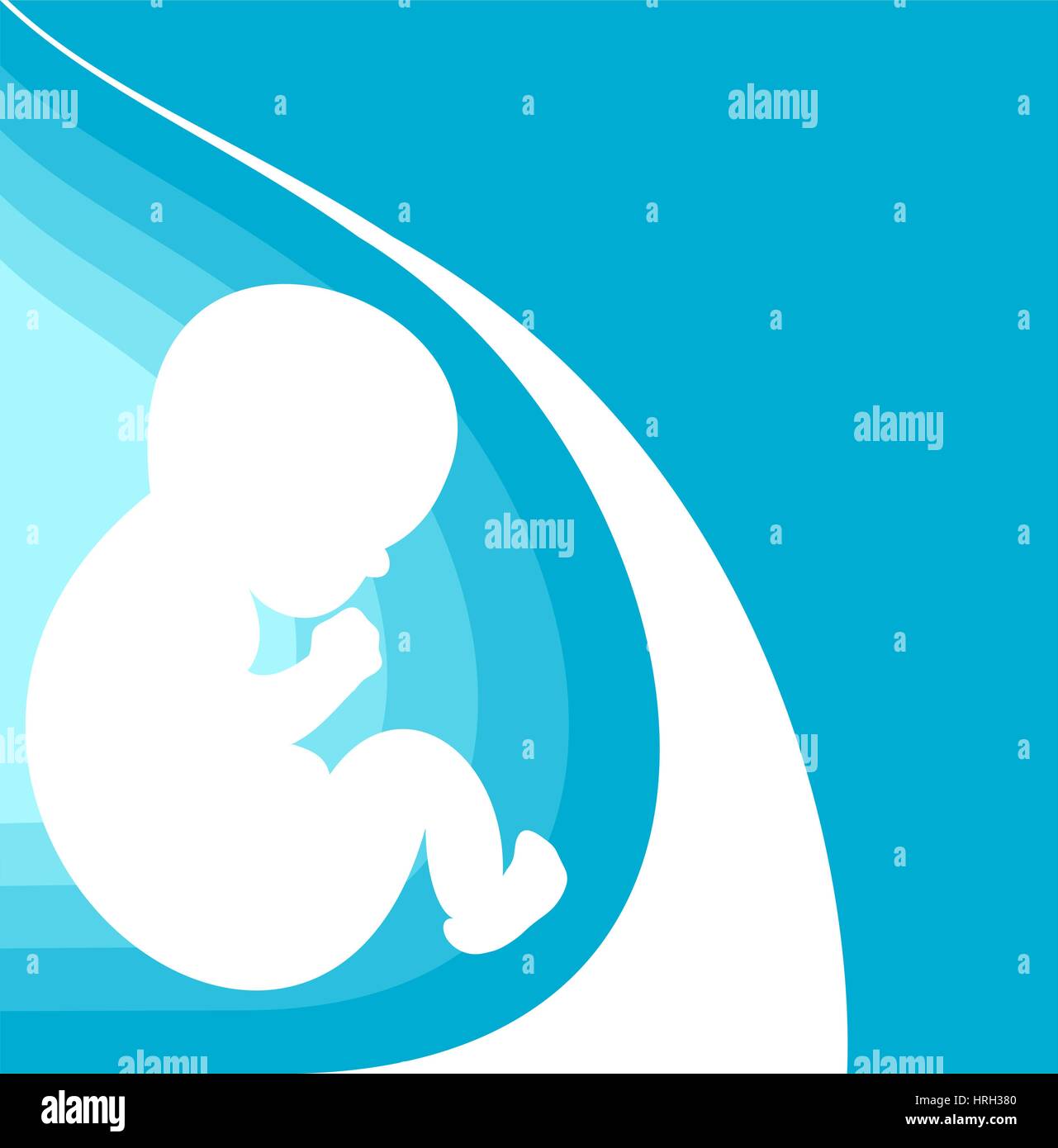 Medical background with fetus symbol Stock Vector Image & Art - Alamy