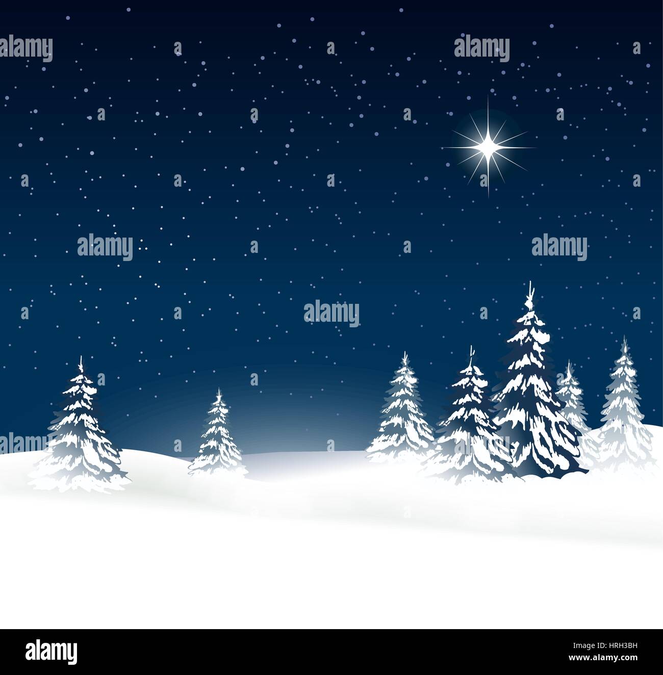 White Christmas forest Stock Vector Image & Art - Alamy