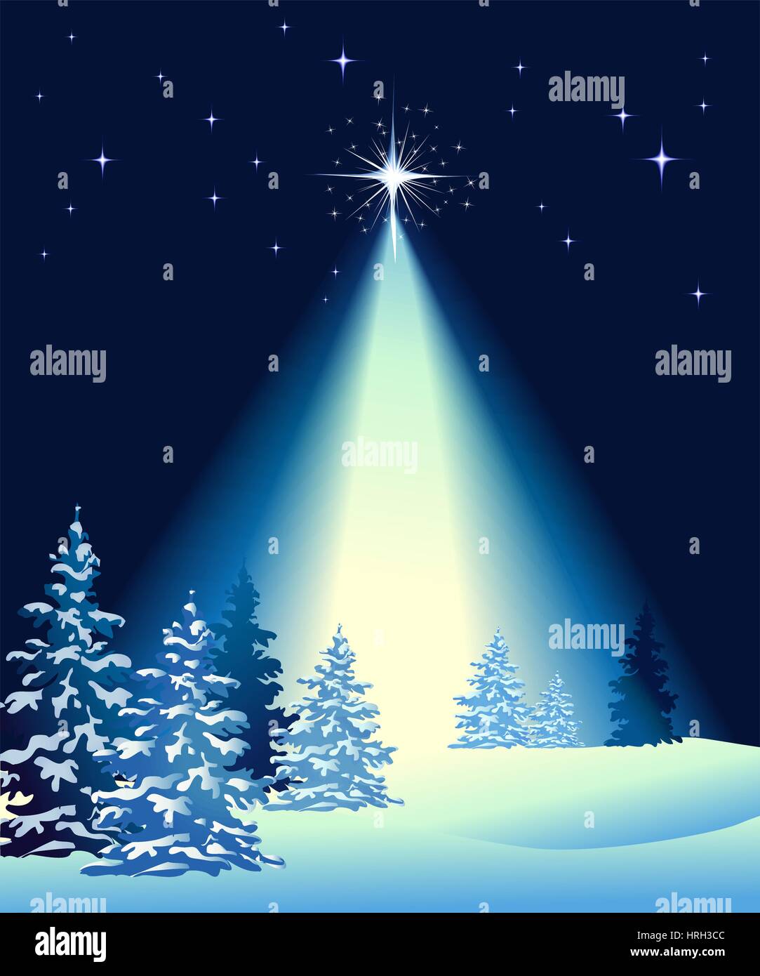 White Christmas forest Stock Vector Image & Art - Alamy