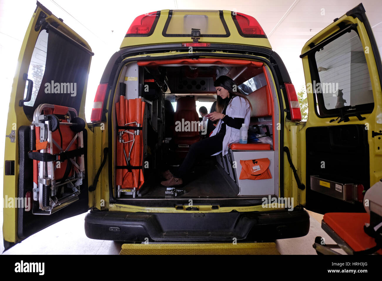 Naharya - ISRAEL 01 March : A 'Magen David Adom' Israel's national ...