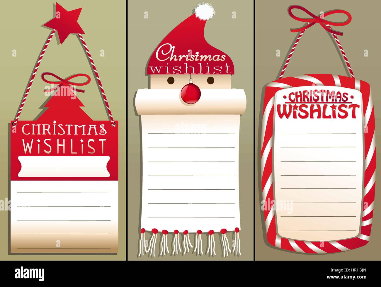 Christmas wish list Stock Vector Image & Art - Alamy