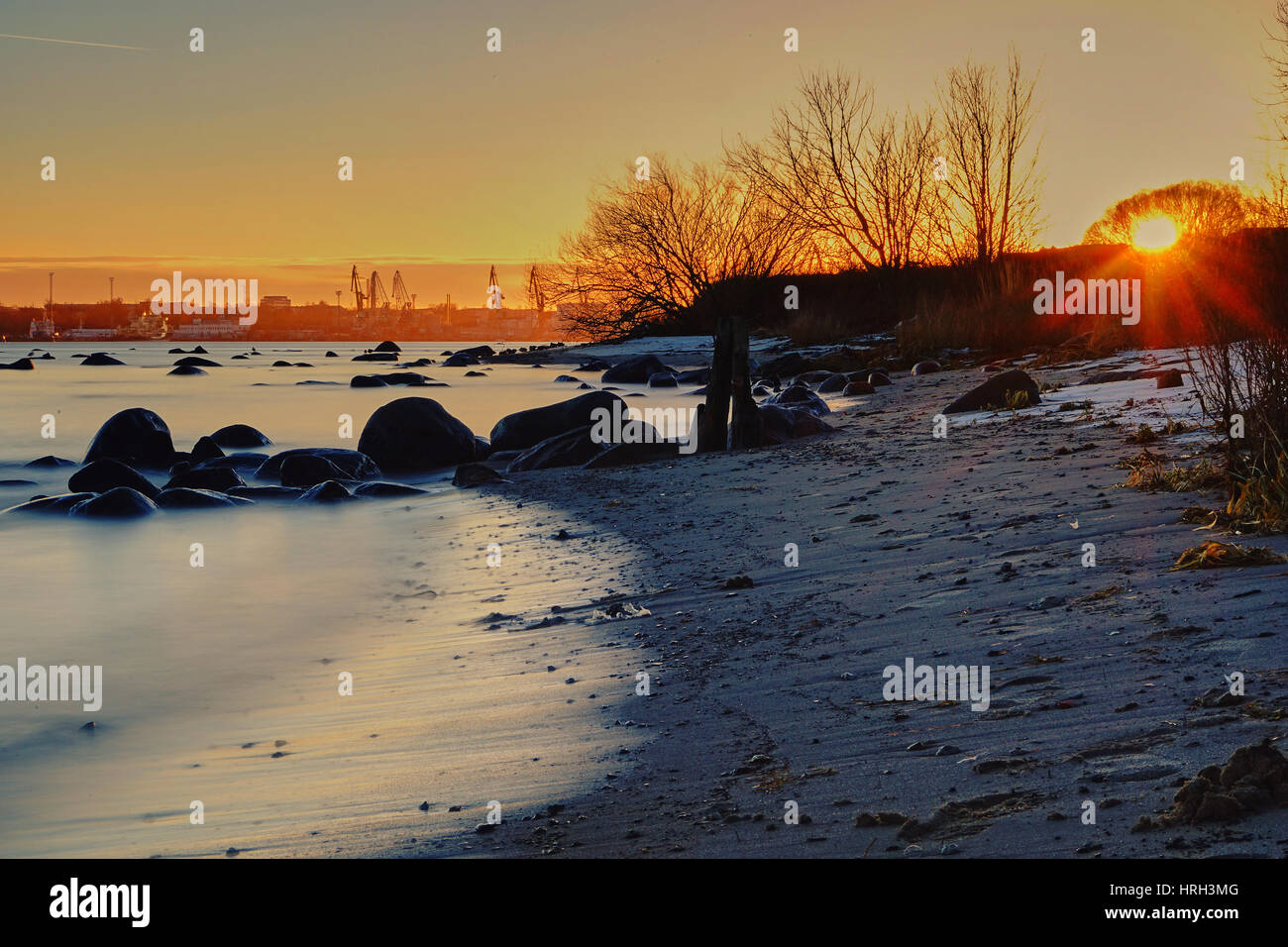 Beautiful long exposure landscape Stock Photo - Alamy