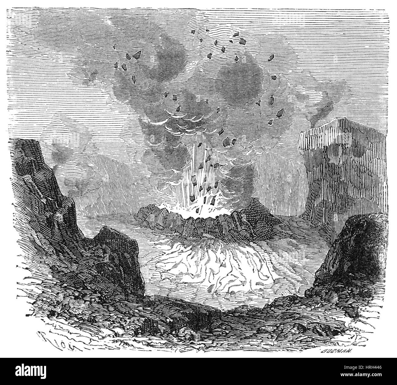 Crater of Vesuvius Stock Photo - Alamy