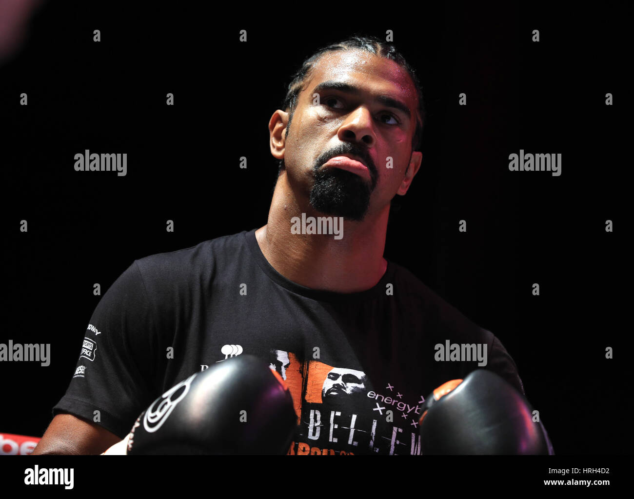 David Haye during the workout at the Indigo 02, London Stock Photo - Alamy