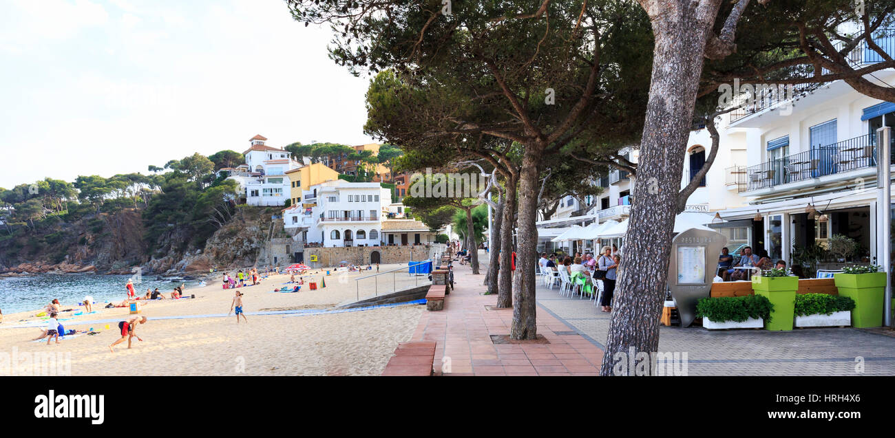 The promenade at Llafranc, Costa Brava, Spain Stock Photo - Alamy