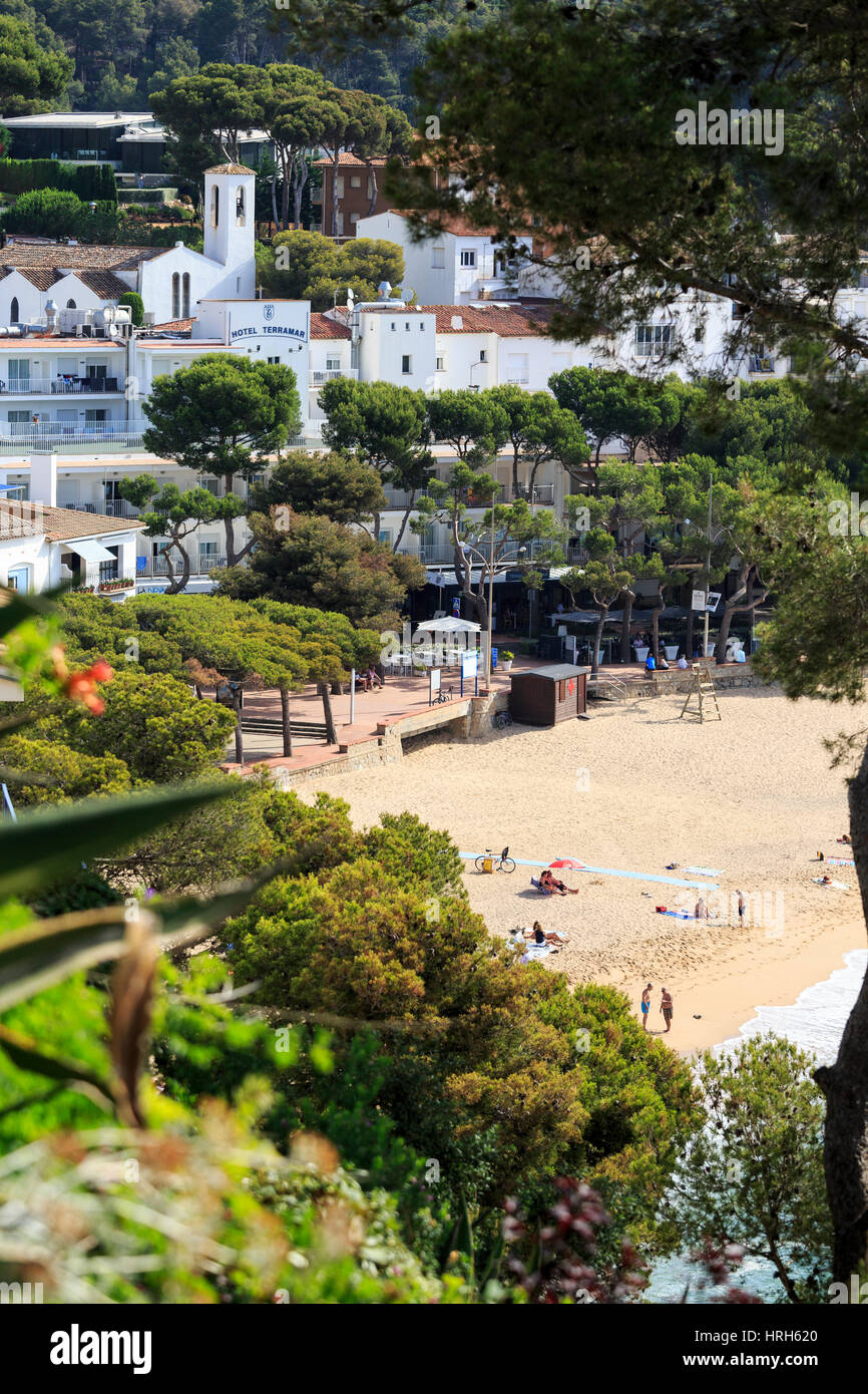 Llafranc beach, Costa Brava, Spain Stock Photo - Alamy