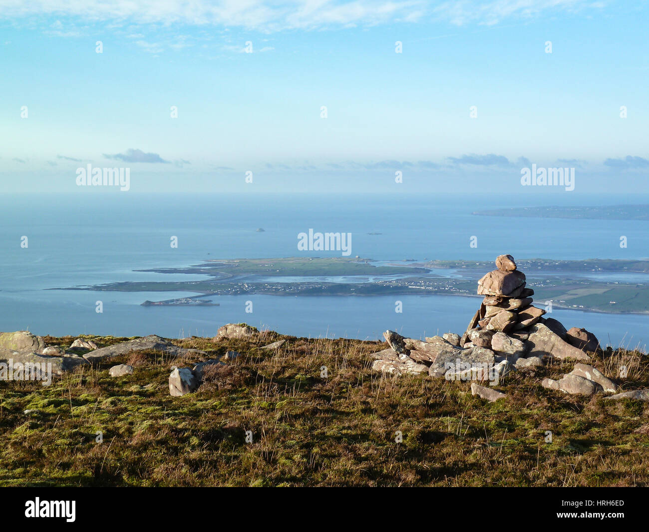 Fenit Pier and Fenit Island along the Wild Atlantic Way as viewed from ...