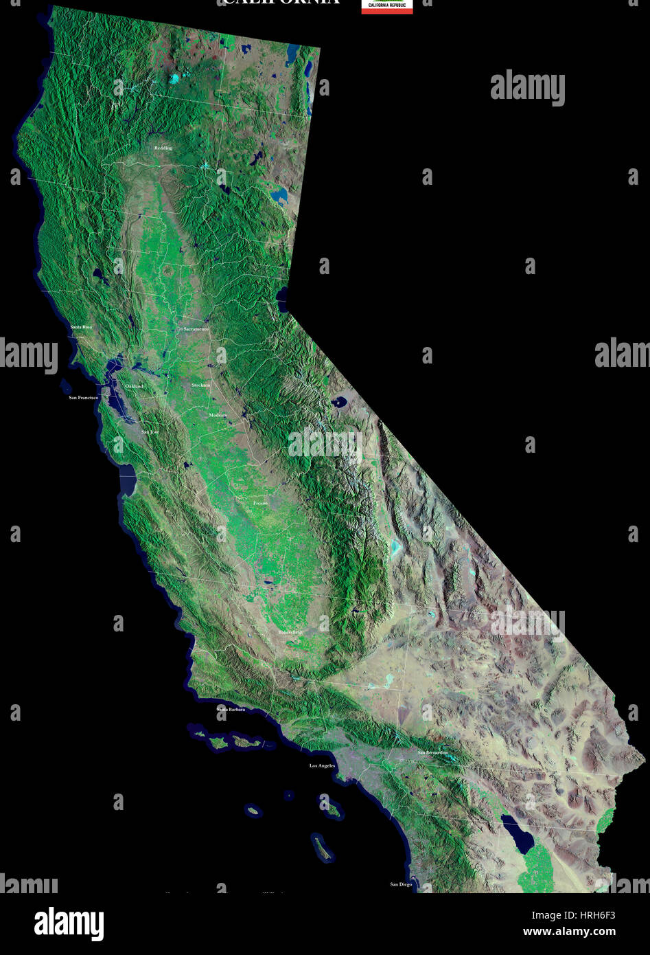 Geography of california hi-res stock photography and images - Alamy